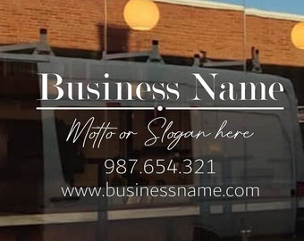 Customizable Window Decals, Storefront Vinyl Sticker, Business Hours ...