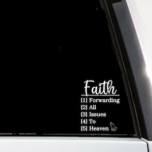 Faith Decal: Inspirational Vinyl Wall Art - Etsy
