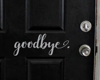 Goodbye sign | Etsy
