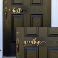 Goodbye Heart Vinyl Decal - Goodbye Heart Sticker - Goodbye Door Decal ...