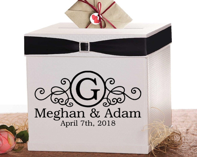 Wedding Decor Card Box Decal Wedding Card Box Decal - Etsy