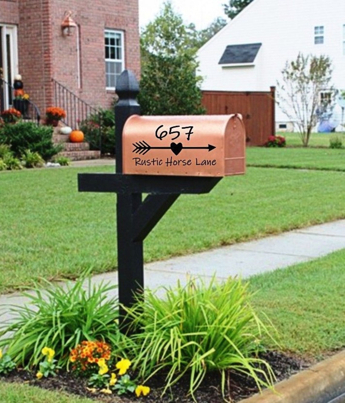 Mailbox Decal | House Numbers | Mailbox Numbers | Custom Mailbox ...