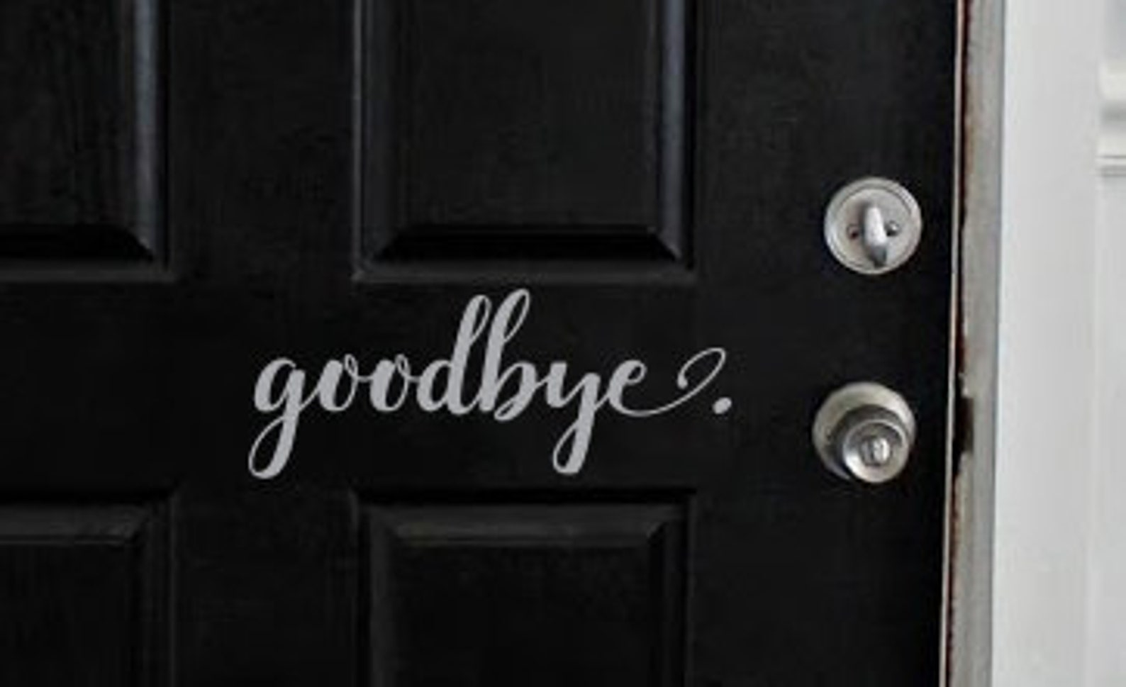 Goodbye Decal Rustic Decor Farmhouse Decor Vinyl Decal | Etsy