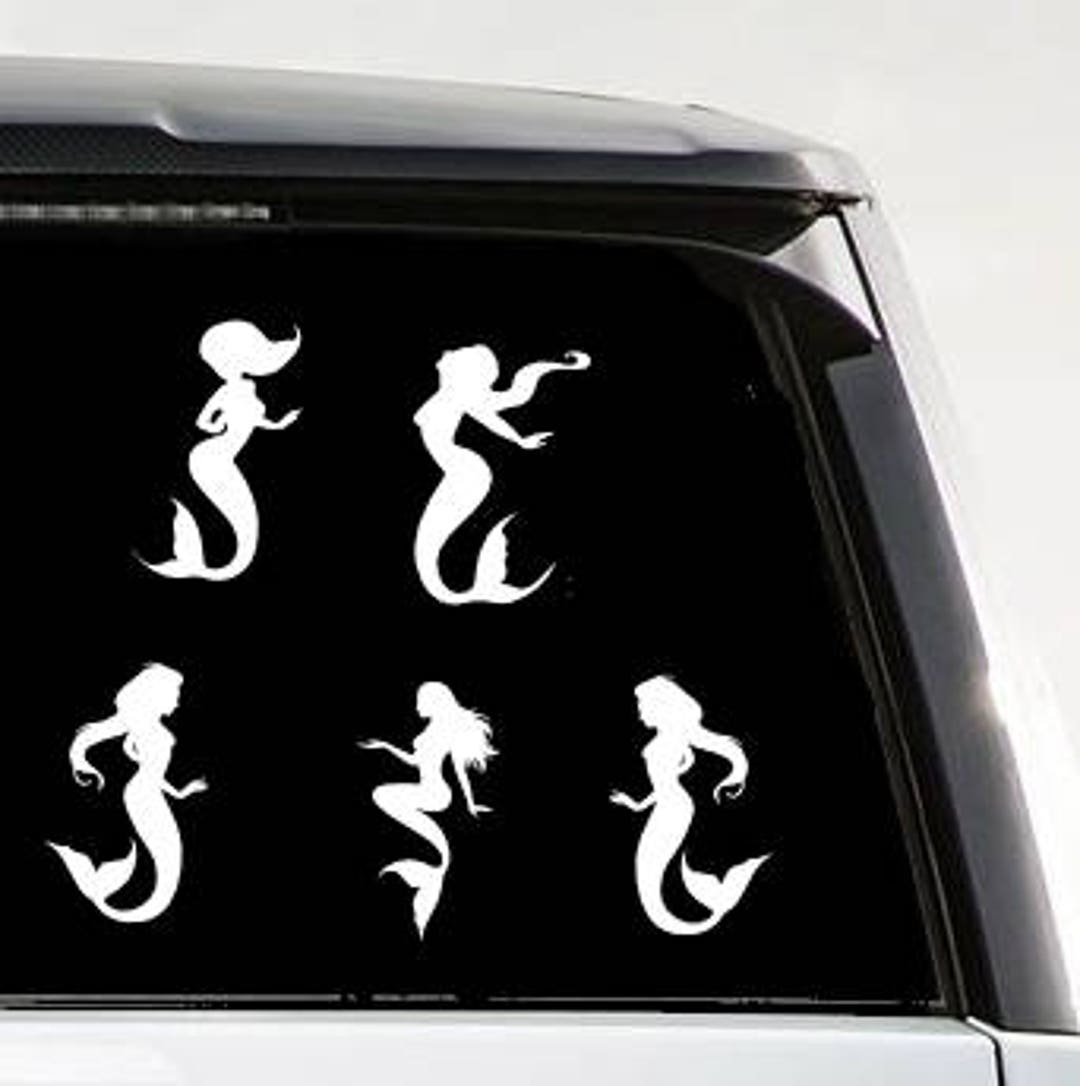 Mermaid Sticker | Mermaid Decal | Set of 5 Mermaid Decal | Mermaid ...