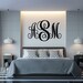 Initial Wall Decal | Nursery Decor | Wall Decor | Monogram Wall Decal ...