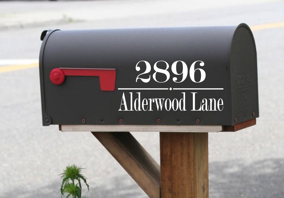 Mailbox Numbers, Street Address Vinyl Decal - Elite Vinyls - Etsy