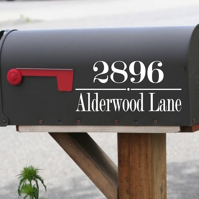 Modern Mailbox Numbers - Etsy