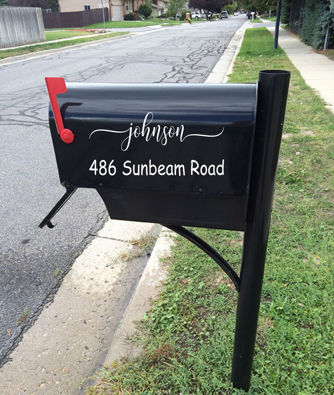 Mailbox Decal | Custom Mailbox Decal | Address Decal | House Number ...