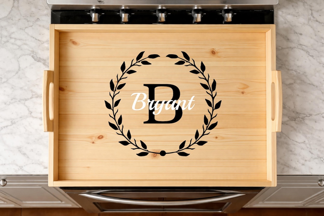 Wreath Decal | Monogram Wedding Sticker | Custom | Personalized Last ...