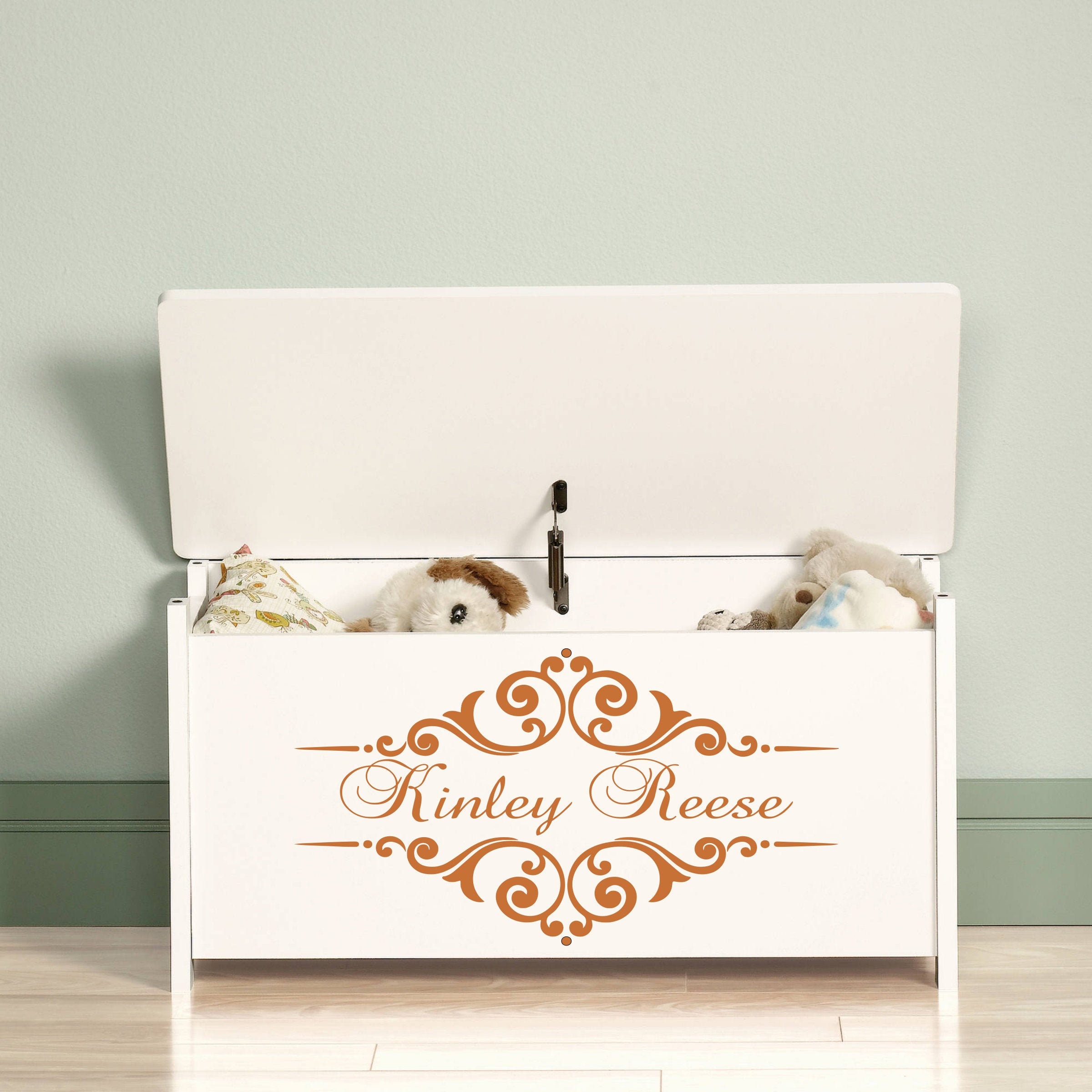 Toy Box Name Decal Nursery Decor Kids Room Decor Toy Box - Etsy