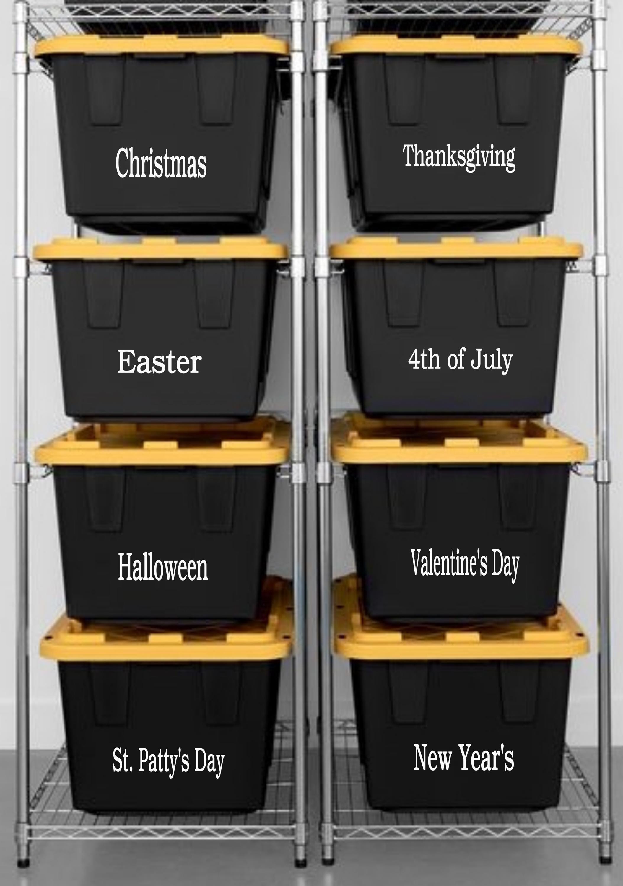 Storage Tote Labels | Garage Storage Labels | Organized Storage ...