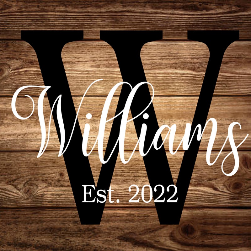 Last Name Wall Decal - Etsy