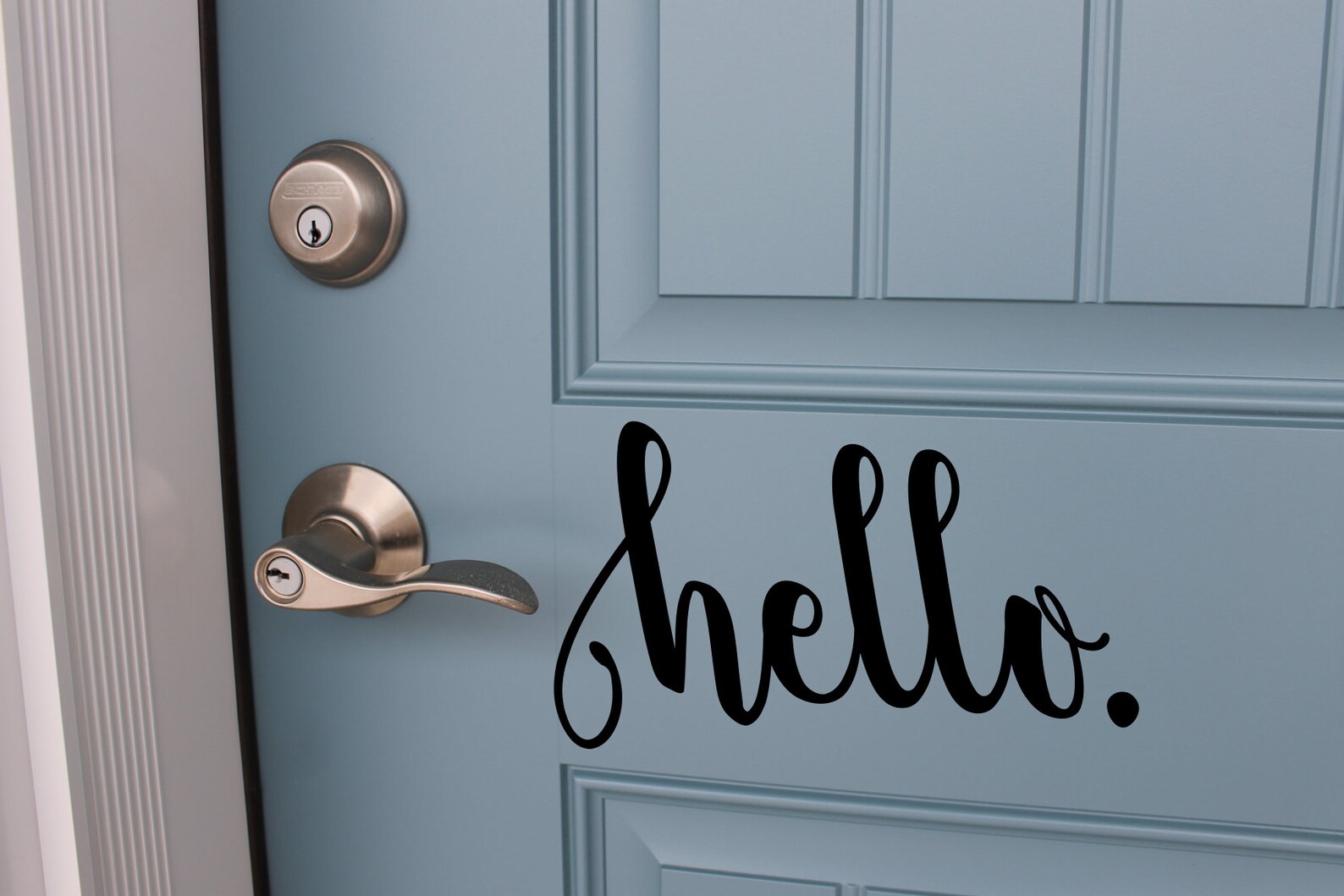 Hello decal rustic decor farmhouse decor vinyl decal for | Etsy