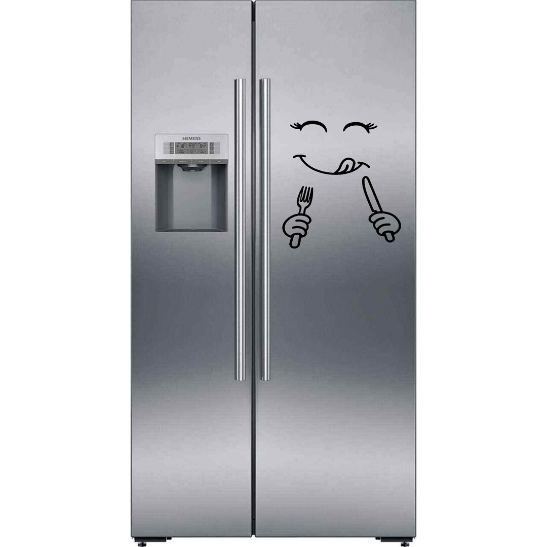 Happy Funny Face Decal | Refrigerator Decal | Wall Decal | Happy Face ...