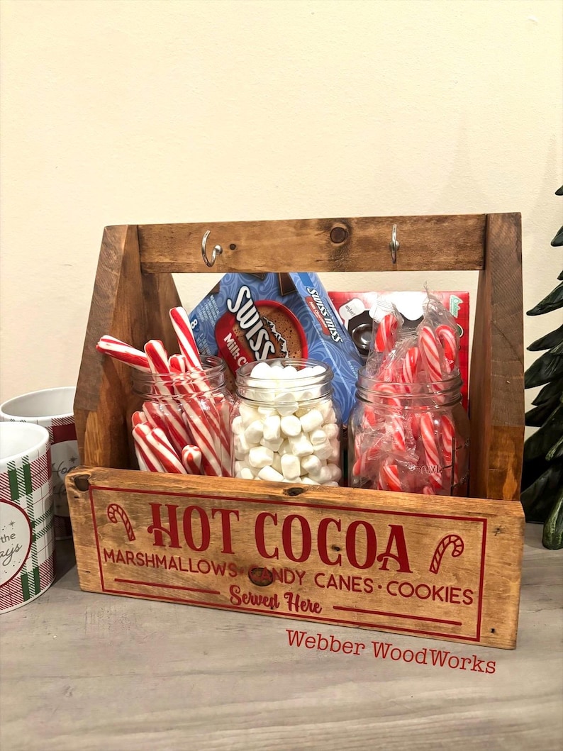 Hot Chocolate Caddy, Hot Cocoa Caddy Gift, Hot Chocolate Gift Caddy ...