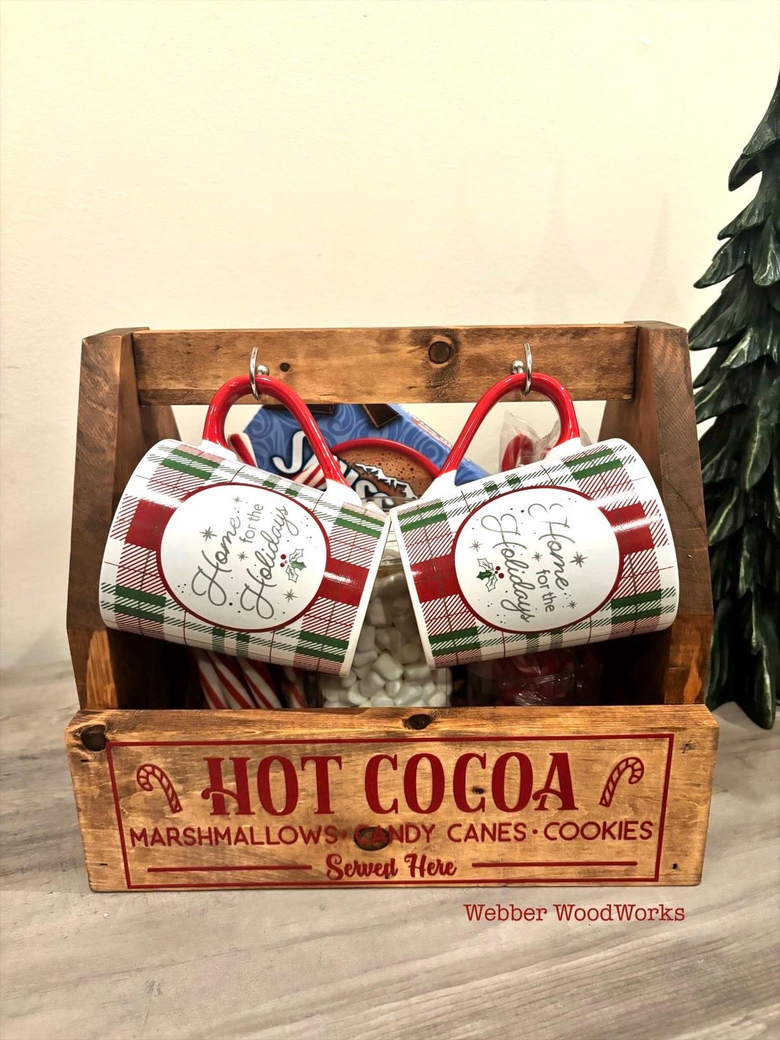 Hot Chocolate Caddy, Hot Cocoa Caddy Gift, Hot Chocolate Gift Caddy ...