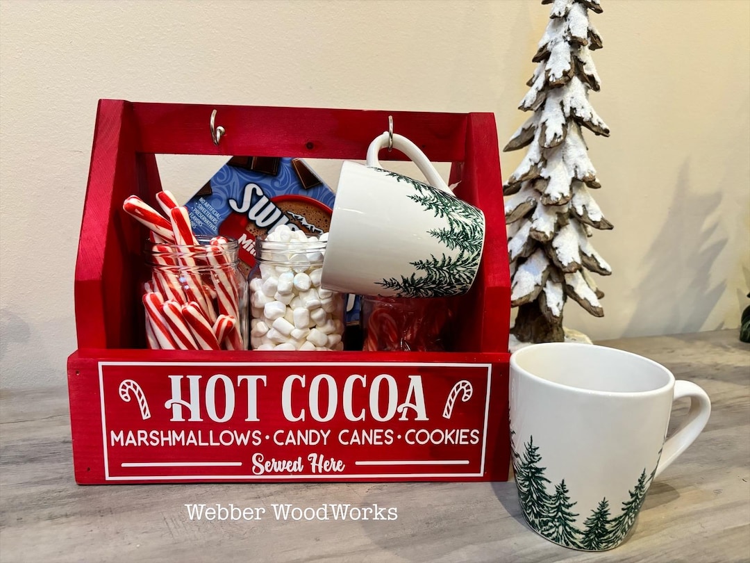 Hot Chocolate Caddy, Hot Cocoa Caddy Gift, Hot Chocolate Gift Caddy ...