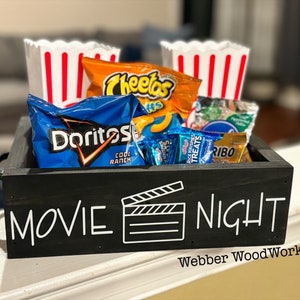 Movie Night Box, Movie Night Snack Box, Movie Night Gift Box, Movie ...