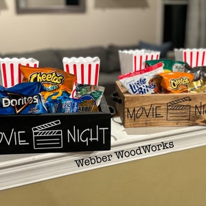 Movie Night Box, Movie Night Snack Box, Movie Night Gift Box, Movie ...