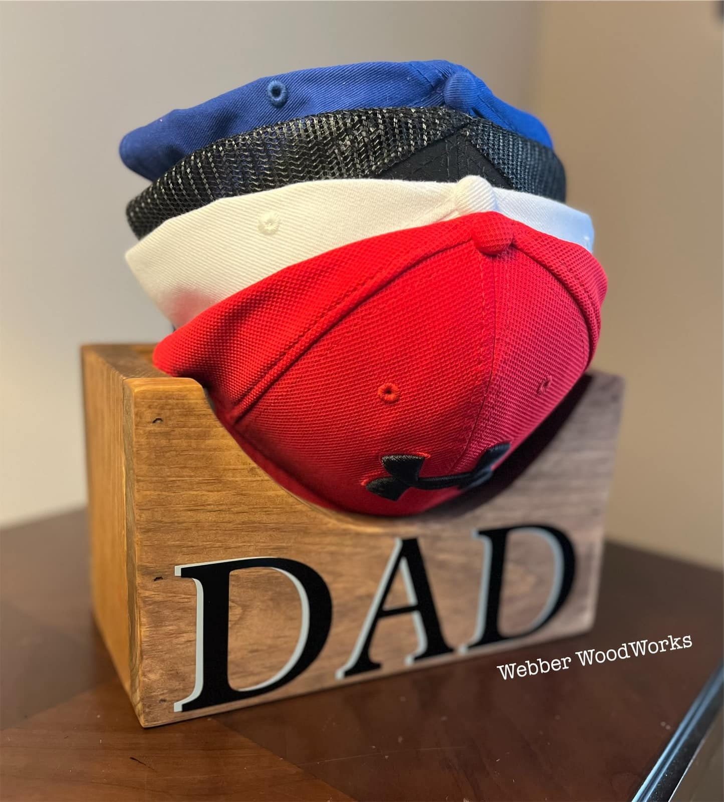Wooden Baseball Hat Holder, Wooden Hat Holder, Hat Box, Hat Box, Father ...