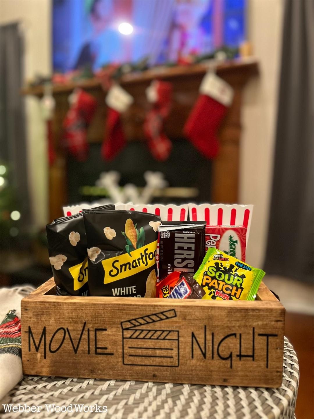 Movie Night Box, Movie Night Snack Box, Movie Night Gift Box, Movie ...