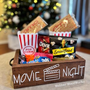 Movie Night Box, Movie Night Snack Box, Movie Night Gift Box, Movie ...