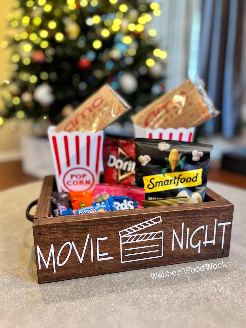 Movie Night Box, Movie Night Snack Box, Movie Night Gift Box, Movie ...
