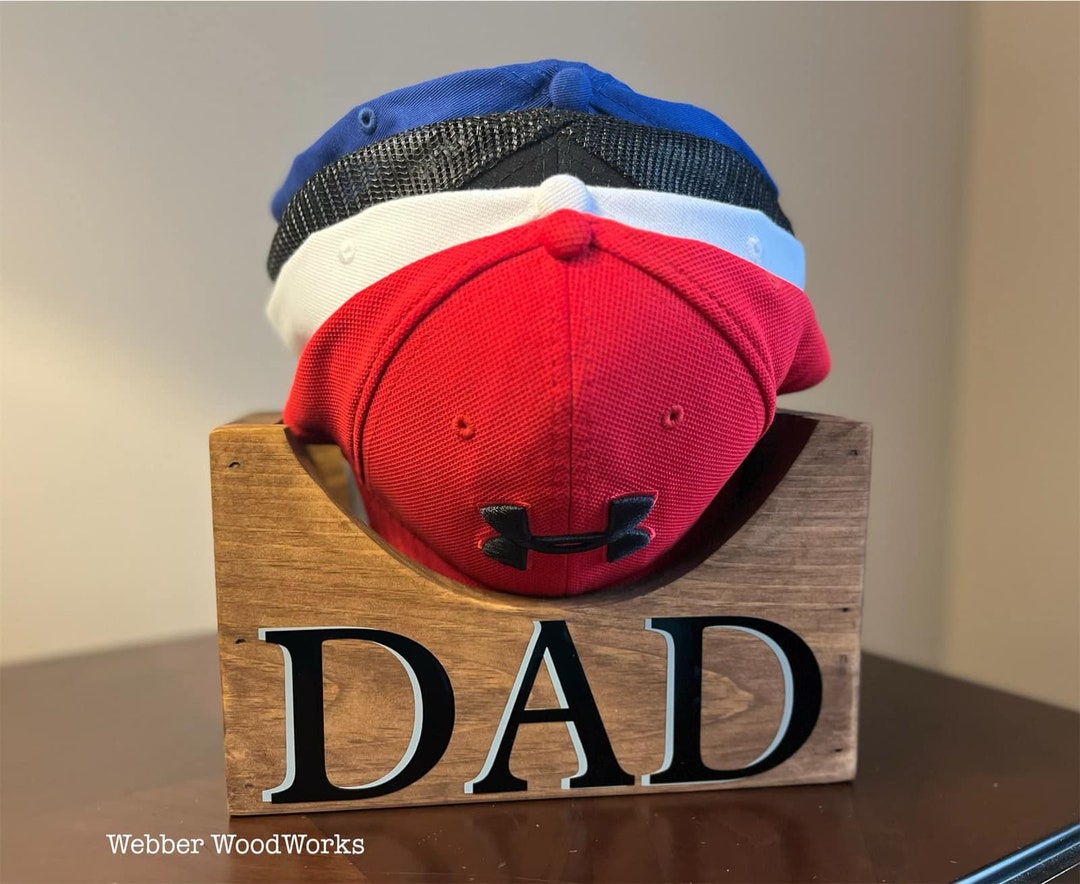 Wooden Baseball Hat Holder, Wooden Hat Holder, Hat Box, Hat Box, Father ...