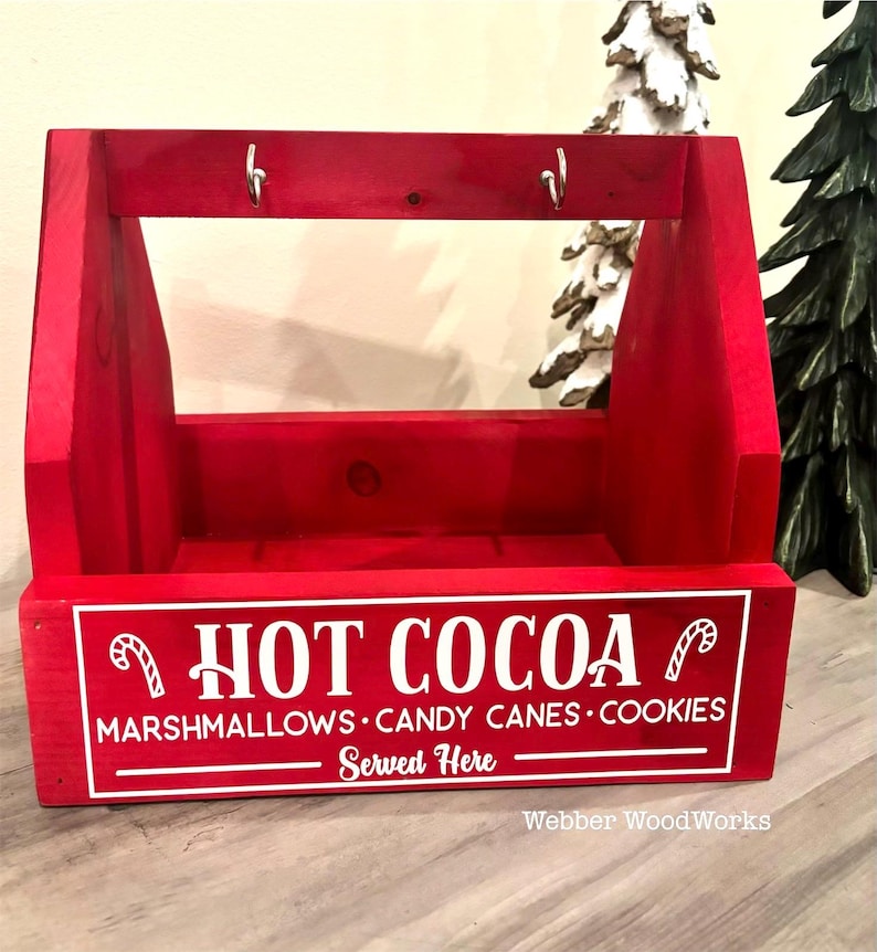 Hot Chocolate Caddy, Hot Cocoa Caddy Gift, Hot Chocolate Gift Caddy ...
