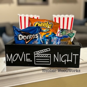 Movie Night Box, Movie Night Snack Box, Movie Night Gift Box, Movie ...