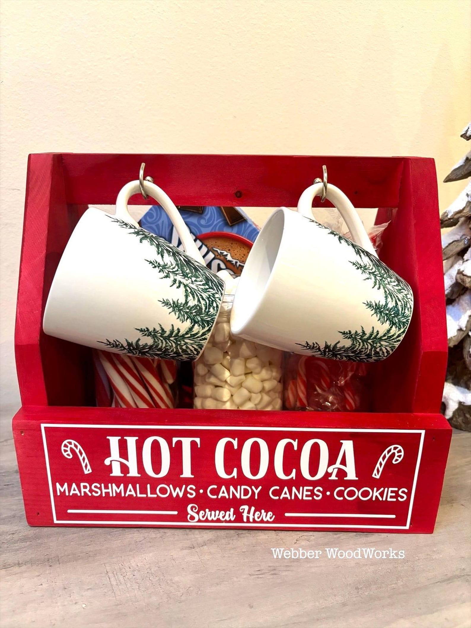 Hot Chocolate Caddy, Hot Cocoa Caddy Gift, Hot Chocolate Gift Caddy ...