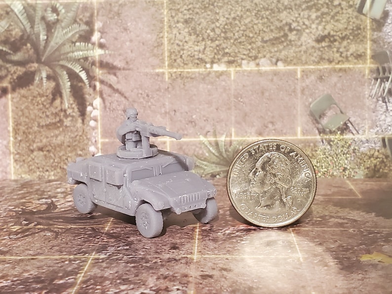 HMMWV IDF Frag Kit With 50 Cal Vehicle, 3D Resin Printed Near Modern ...