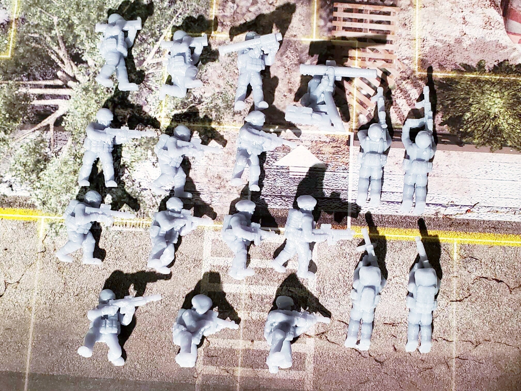 IDF Forces Set 1 Miniatures 1/100 Scale Near Modern War Flames of War ...