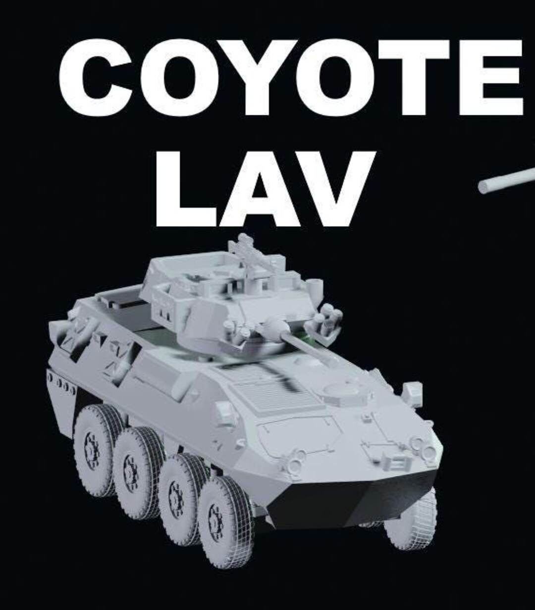 Lavs Coyote, Bison, LAV 3 1/72 and 1/100 Scale, 3D Resin Printed Near ...