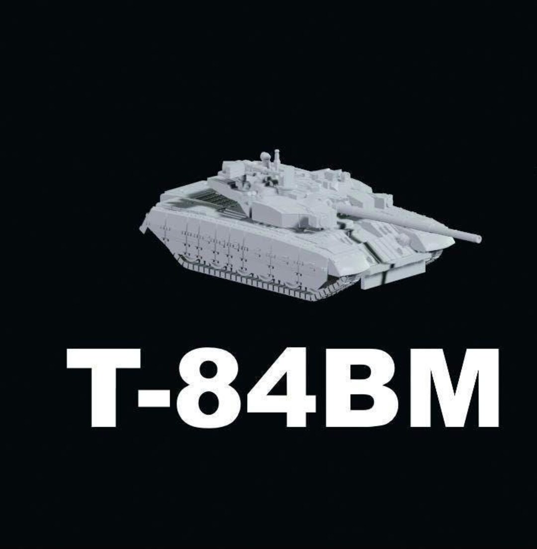 T84BM, T-84U, T-64A, T-64B Ukraine Tanks 1/72 and 1/100 Scale, 3D Resin ...