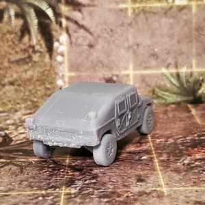 HMMWV Transport Vehicle 1/72 and 1/100 Scale, 3D Resin Printed Near ...