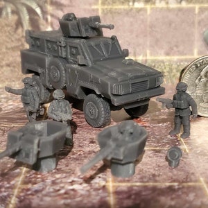 RG-31 MK3 Vehicle With 3 Turrets, 3 Personal, 3D Resin Printed Near ...