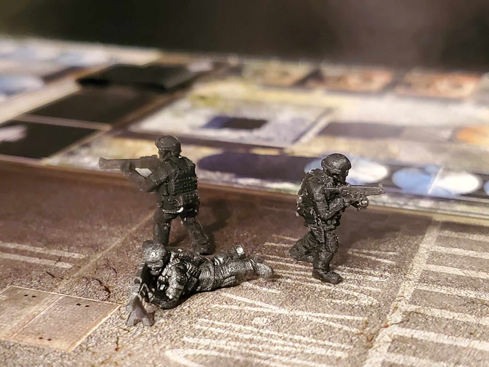 US Delta Forces Miniatures 1/72 and 1/100 Scale Near Modern War Flames ...