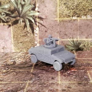 HMMWV IDF Scout With M240 Machine Gun Vehicle1/72 and 1/100 Scale, 3D ...