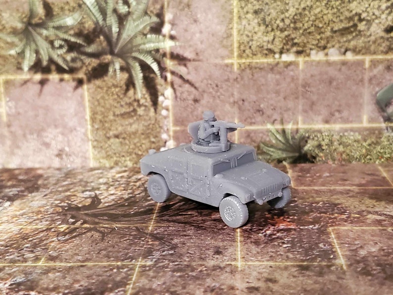 HMMWV IDF Scout With M240 Machine Gun Vehicle1/72 and 1/100 Scale, 3D ...