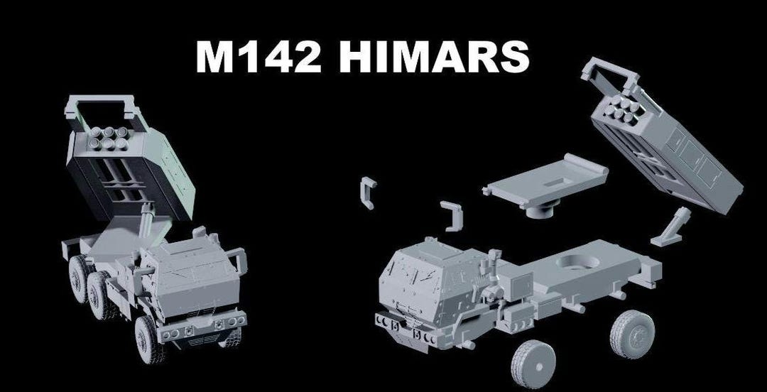 142 Himars Launcher 3D Resin Printed Near Modern War Flames of War Team ...