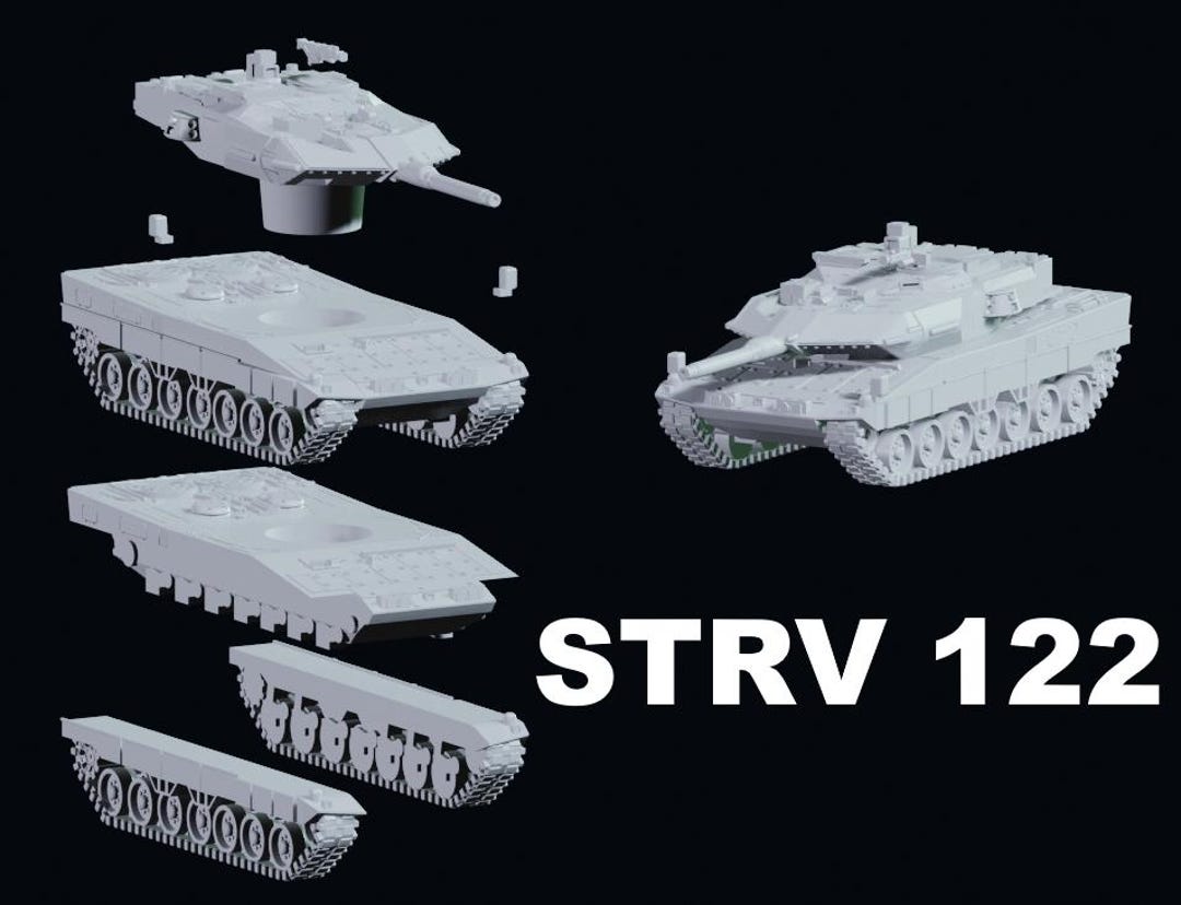 STRV 122 Tank Finland Forces Miniatures Near Modern War Flames of War ...