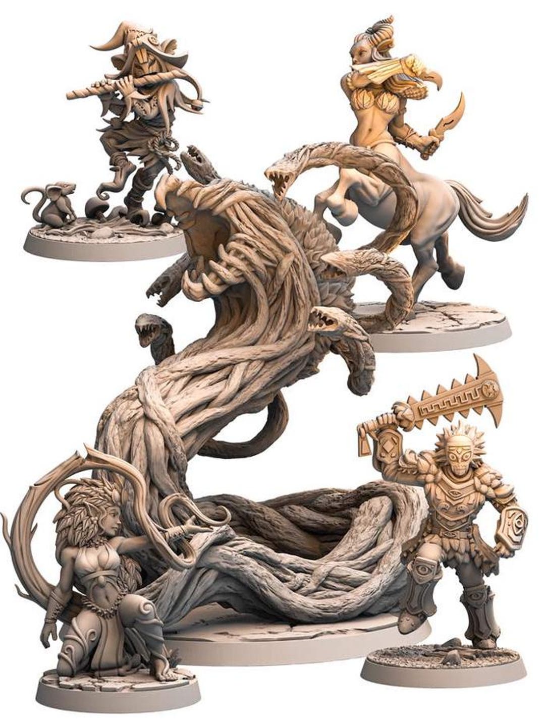 Magic Forest Creatures 32mm Miniatures Role Playing Table Top Games ...