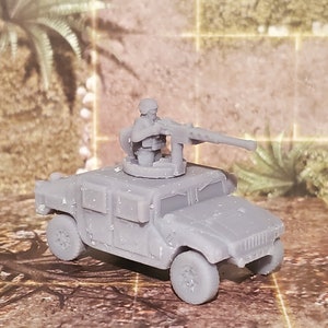 HMMWV IDF Frag Kit With 50 Cal Vehicle, 3D Resin Printed Near Modern ...