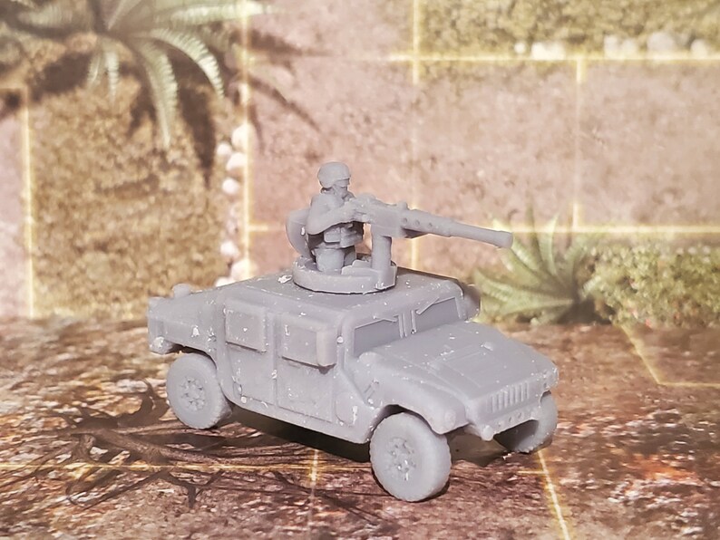 HMMWV IDF Frag Kit With 50 Cal Vehicle, 3D Resin Printed Near Modern ...