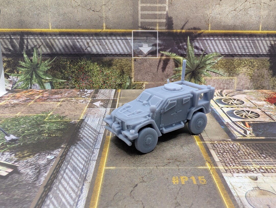 JLTV MRAP Vehicle, 3D Resin Printed Near Modern War Flames of War Team ...