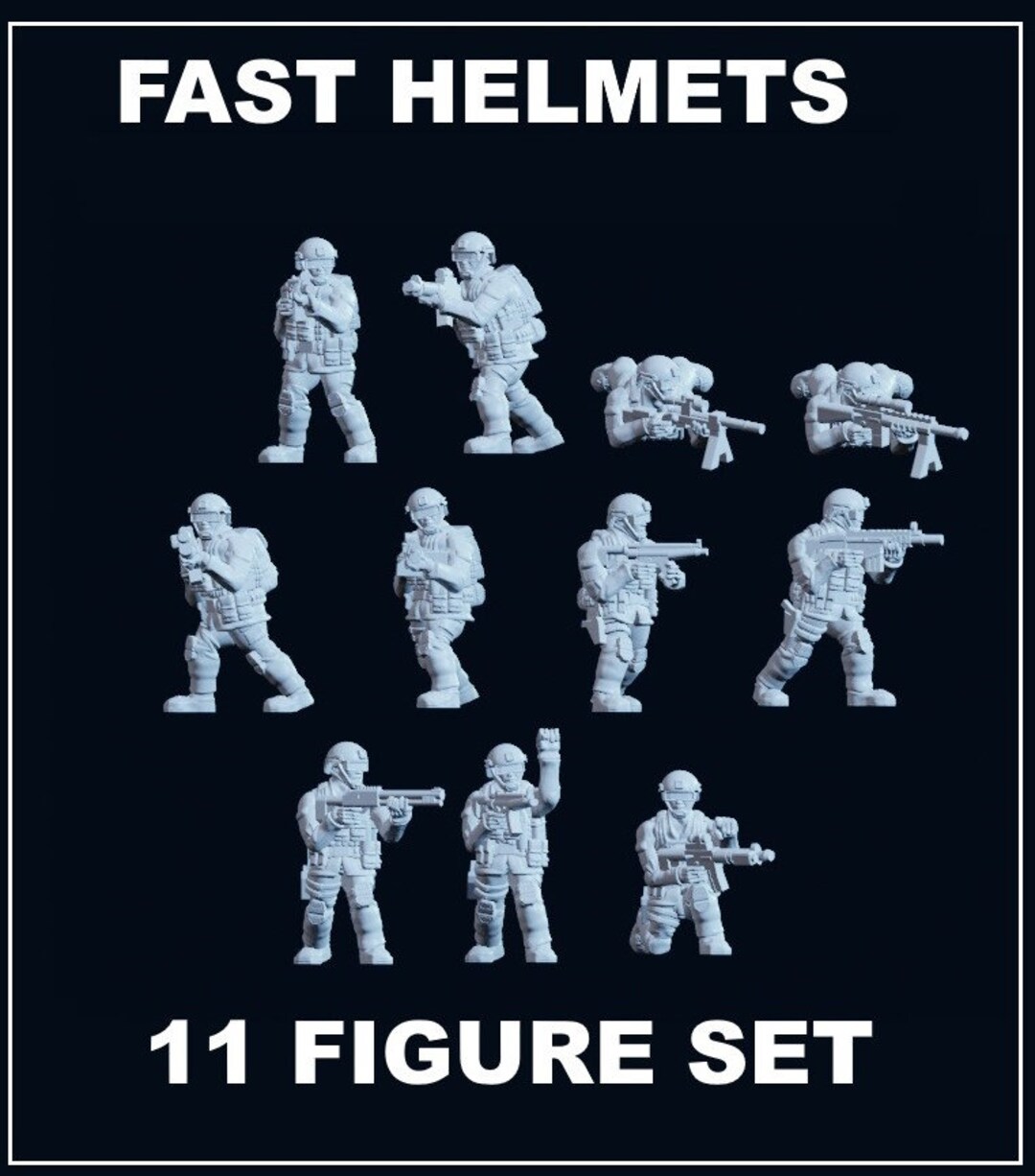 US Delta Forces Miniatures 1/72 and 1/100 Scale Near Modern War Flames ...