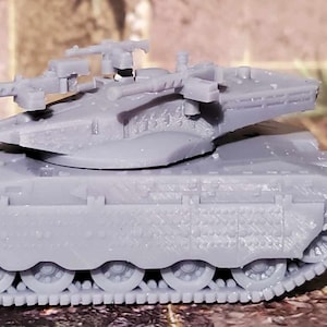 Merkava MK2 Tank 1/100 Scale, 3D Resin Printed Near Modern War Flames ...