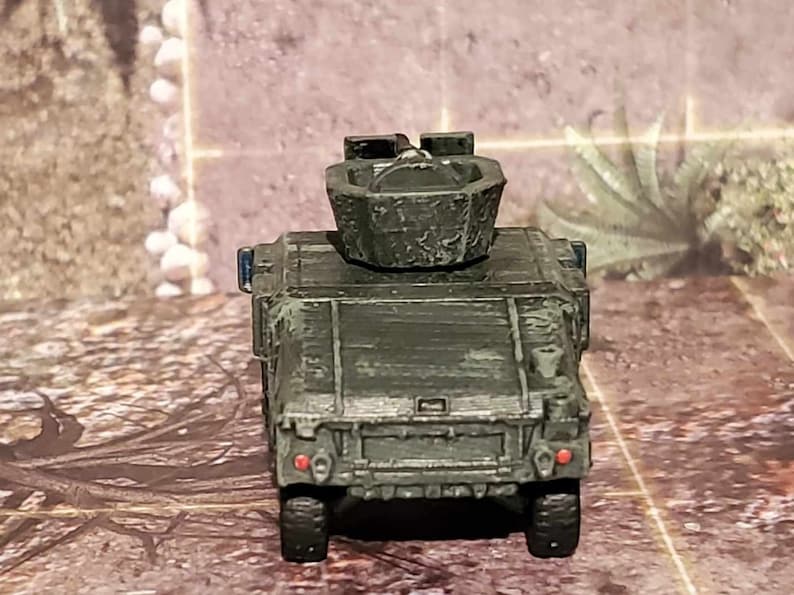 HMMWV US Frag Kit With 3 Turrets and 1 Hatch Vehicle, 3D Resin Printed ...