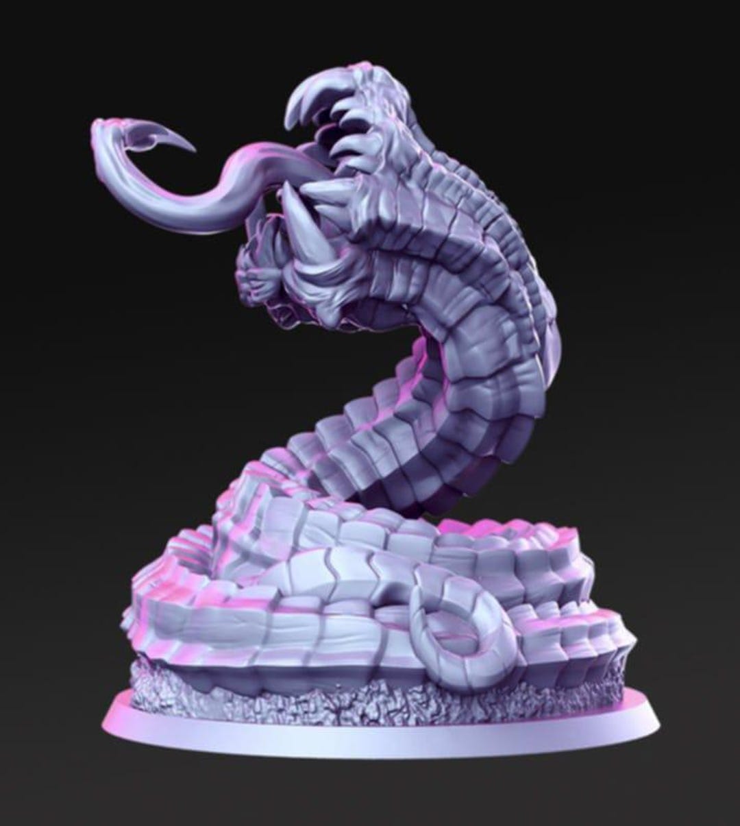Death Worm, Monster Worm 32mm Miniatures Role Playing Table Top Games ...